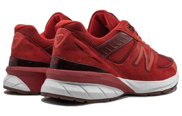 NEW BALANCE 990v5 Made In Usa Athletic Sneakers - Red