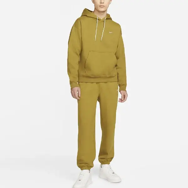 Nike Logo Embroidered Fleece Lined Hoodie - Multi-color