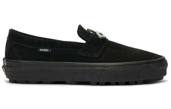 VANS Vivienne Westwood X Style 53 'anglomania' Suede Slip-on Shoes - Black