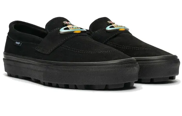 VANS Vivienne Westwood X Style 53 'anglomania' Suede Slip-on Shoes - Black