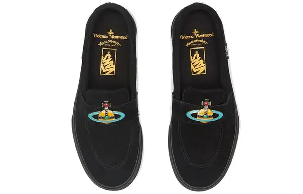 VANS Vivienne Westwood X Style 53 'anglomania' Suede Slip-on Shoes - Black