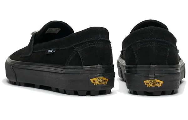 VANS Vivienne Westwood X Style 53 'anglomania' Suede Slip-on Shoes - Black