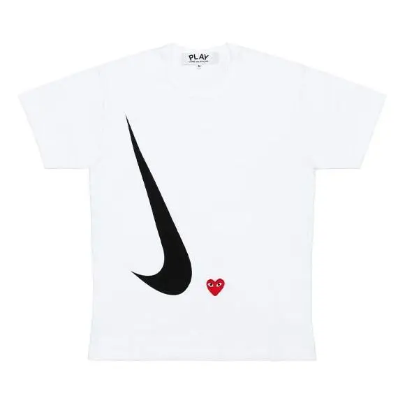 Play Comme Des Garcon X Nike Play Together Series T-shirt - White