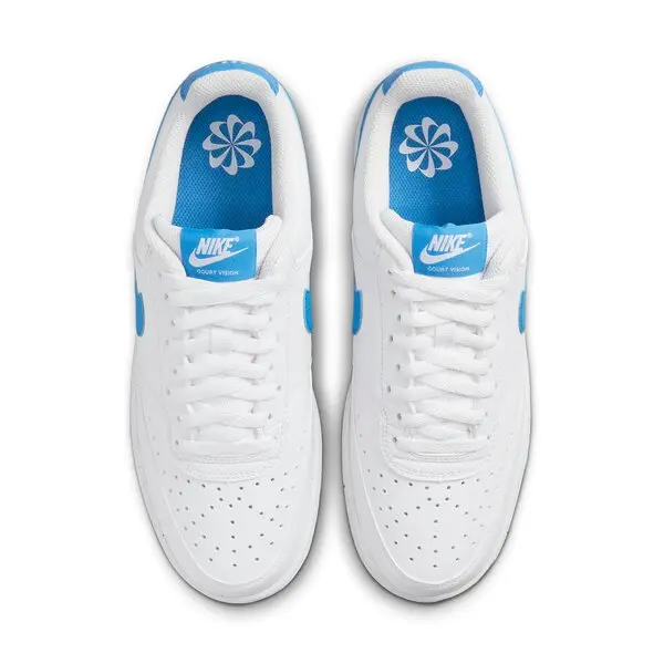 Nike Court Vision Low Next Nature Sneakers - White/blue