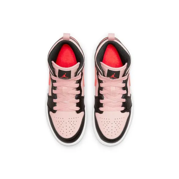 JORDAN 1 Mid Sneakers - Pink/black/red
