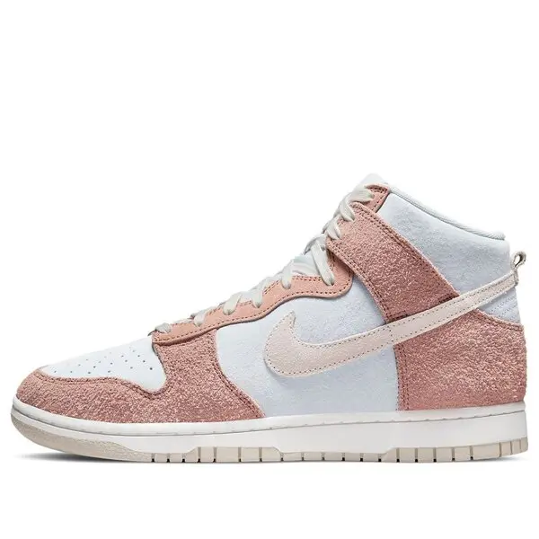 Nike Dunk High "fossil Rose" Sneakers - White/pink