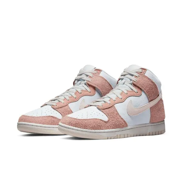 Nike Dunk High "fossil Rose" Sneakers - White/pink