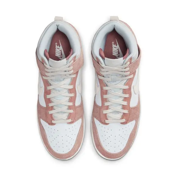 Nike Dunk High "fossil Rose" Sneakers - White/pink