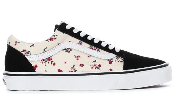 VANS Old Skool Ditsy Floral Sneakers - Black/white