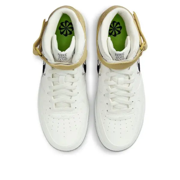 Nike Force 1 Mid '07 Lv8 Next Nature 'sun Club - White/yellow/black