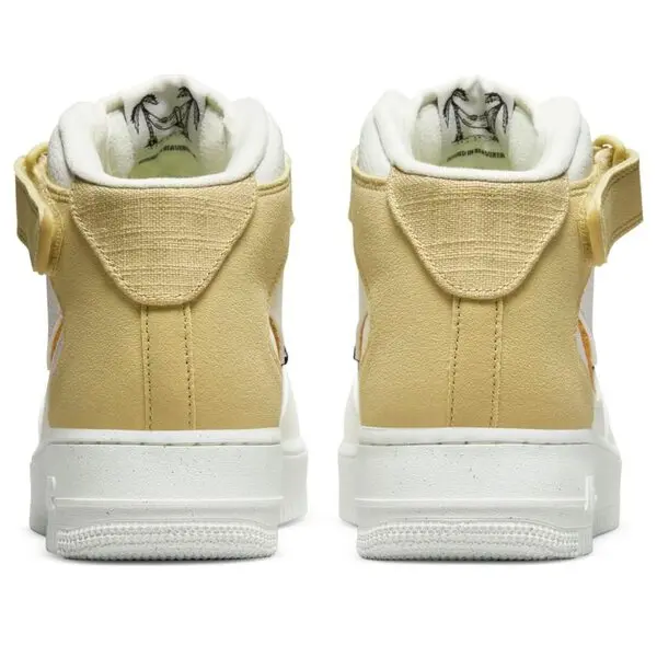 Nike Force 1 Mid '07 Lv8 Next Nature 'sun Club - White/yellow/black