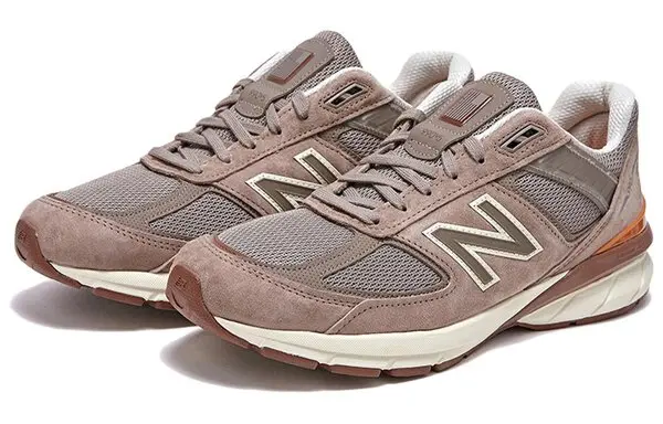 NEW BALANCE X Slow Steady Club 990v5 Made In Usa - Brown/gray/orange