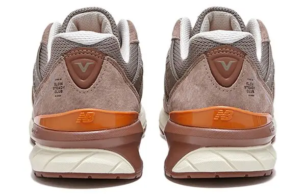 NEW BALANCE X Slow Steady Club 990v5 Made In Usa - Brown/gray/orange