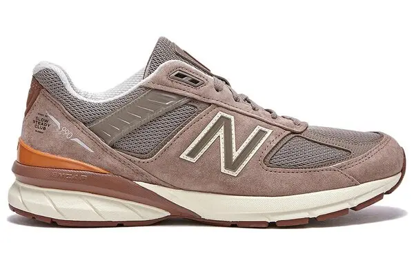 NEW BALANCE X Slow Steady Club 990v5 Made In Usa - Brown/gray/orange