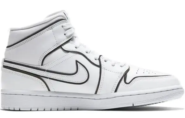 JORDAN 1 Mid Se Sneakers - White/black