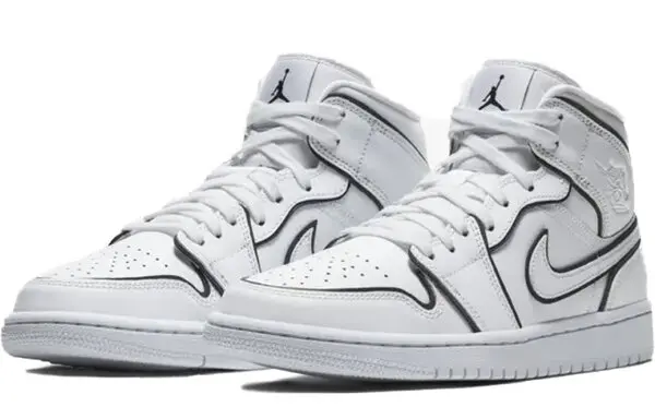 JORDAN 1 Mid Se Sneakers - White/black