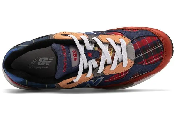 NEW BALANCE X Concepts 992 Made In Usa 'plaid' Sneakers - Red/blue