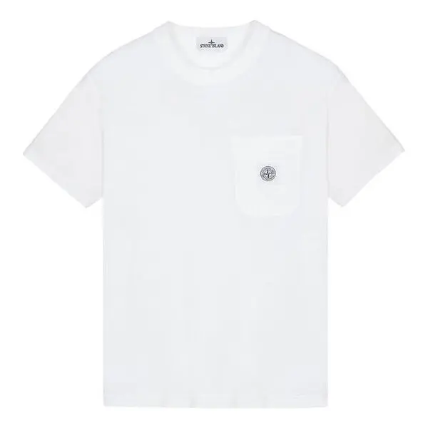 Stone Island Basic Patch Pocket T-shirt - White