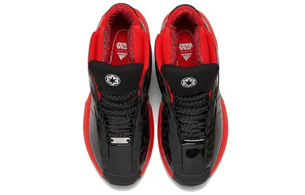 Adidas Star Wars X Crazy 1 "darth Vader" Sneakers - Cblack/silvmt/actred