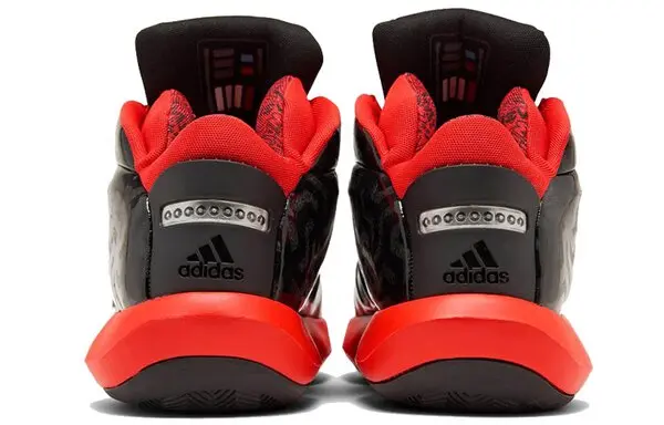 Adidas Star Wars X Crazy 1 "darth Vader" Sneakers - Cblack/silvmt/actred