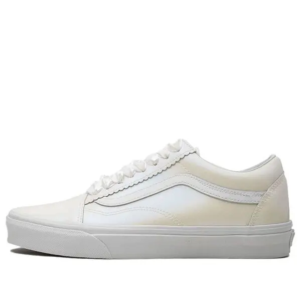 VANS Old Skool Sneakers With Ribbon Detailing - White/silver