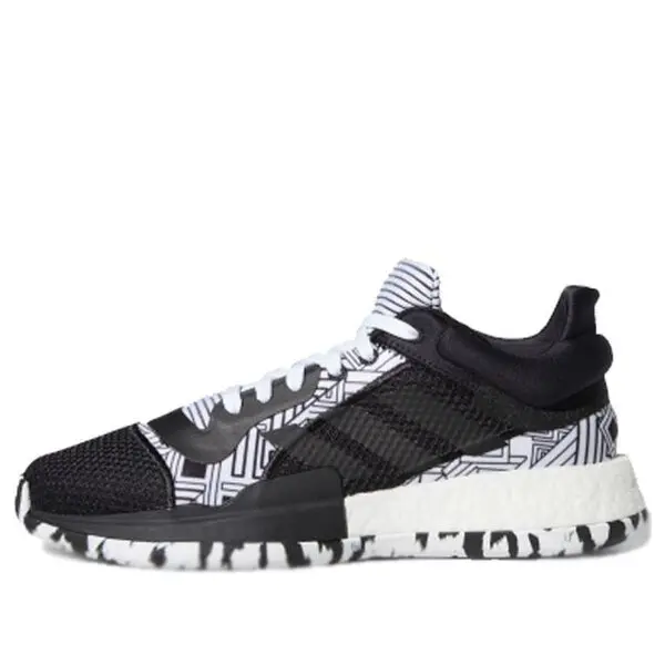 Adidas Marquee Boost Low 'graffiti' Sneakers - Cblack/ftwwht/cblack