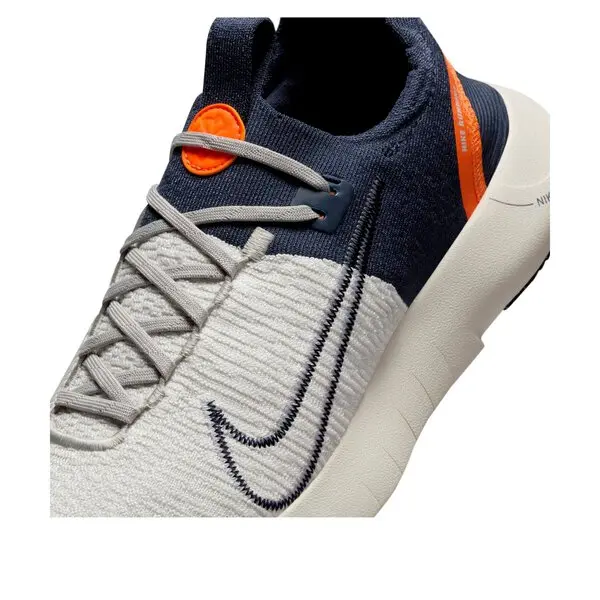 Nike Free Run Flyknit Next Nature Athletic Sneakers - Grey/white/blue