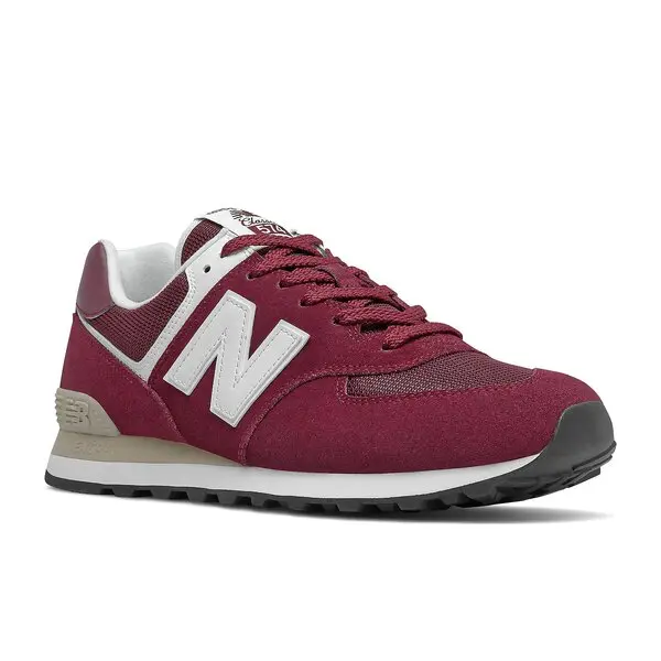 NEW BALANCE 574 "garnet" Sneakers - Red/white