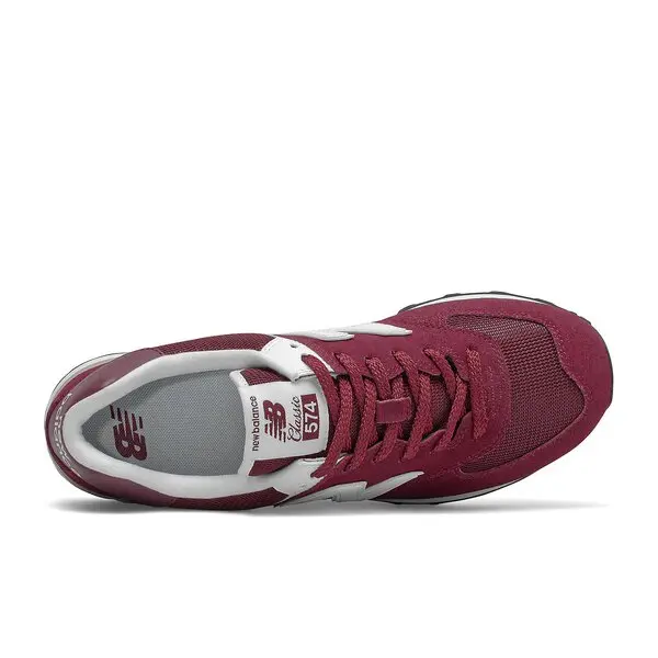 NEW BALANCE 574 "garnet" Sneakers - Red/white