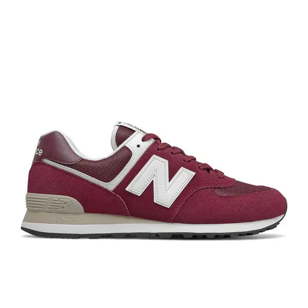 NEW BALANCE 574 "garnet" Sneakers - Red/white