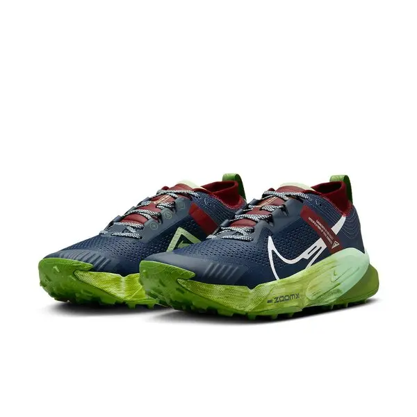 Nike Zoomx Zegama Trail Running Sneakers - Blue/green