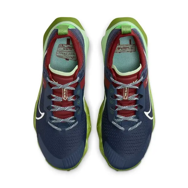 Nike Zoomx Zegama Trail Running Sneakers - Blue/green