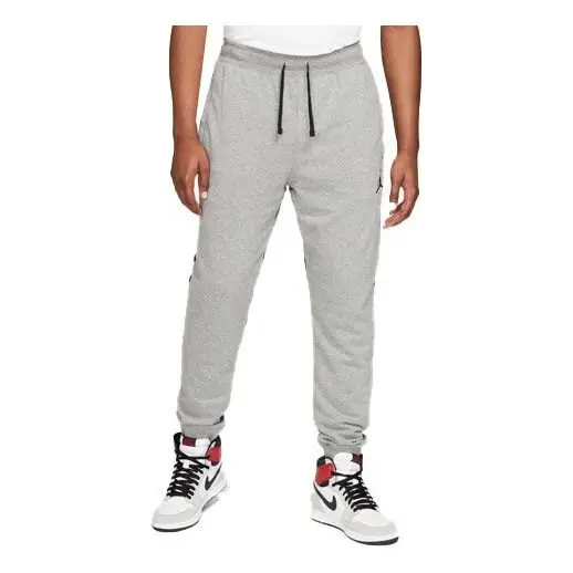 JORDAN Dri-fit Logo Contrasting Colors Knit Sports Pants/trousers/joggers - Gray