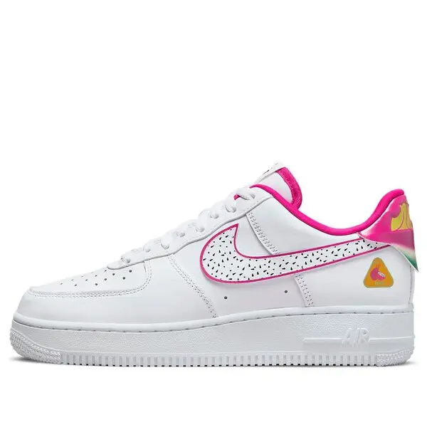 Nike Force 1 '07 Lx "dragon Fruit" Sneakers - White/pink