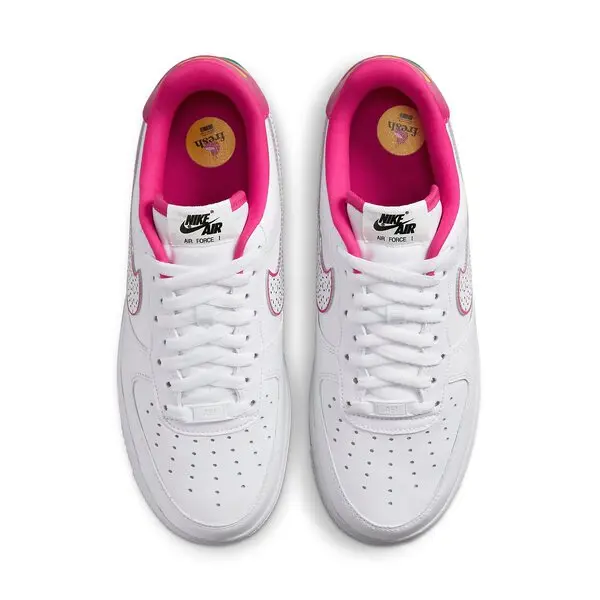 Nike Force 1 '07 Lx "dragon Fruit" Sneakers - White/pink
