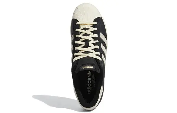 Adidas Superstar 82 'black Cream White' Sneakers - Black/white