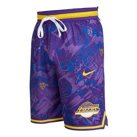 Nike Lakers Sports Knit Shorts - Purple