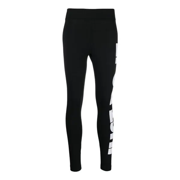 Nike Essential High-waisted Graphic Leggings - Black