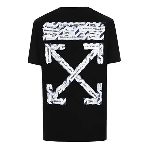 Off-White Ss20 Back Arrows Sketch Short Sleeve Logo Normal Fit - Black