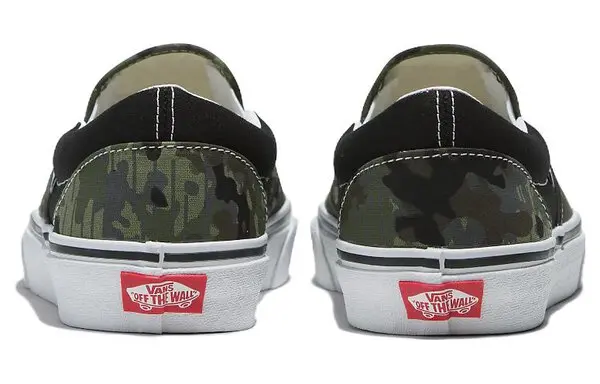 VANS Classic Slip-on Sneakers - Green/brown/black
