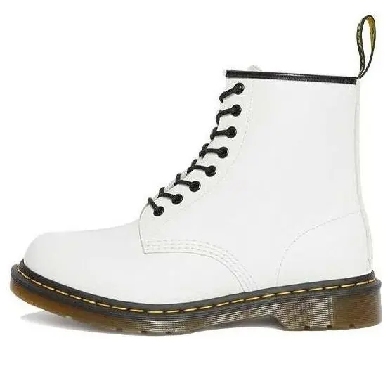 Dr. Martens 1460 Smooth Leather Lace Up Boot - White