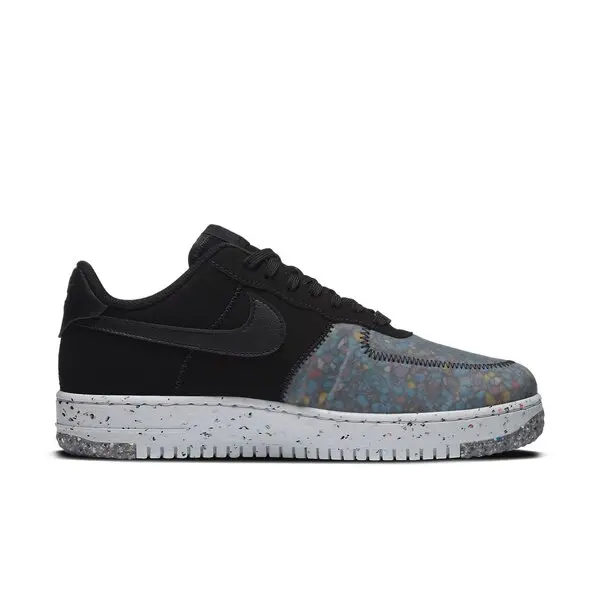 Nike Force 1 Crater Low Top Sneakers - Black