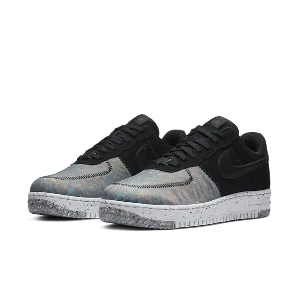 Nike Force 1 Crater Low Top Sneakers - Black