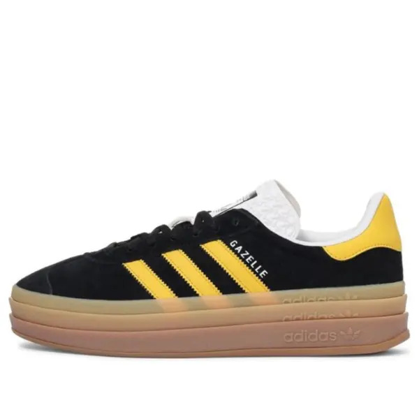 Adidas Gazelle Bold Platform Sneakers - Core Black/bold Gold/cloud White