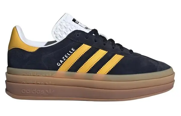 Adidas Gazelle Bold Platform Sneakers - Core Black/bold Gold/cloud White