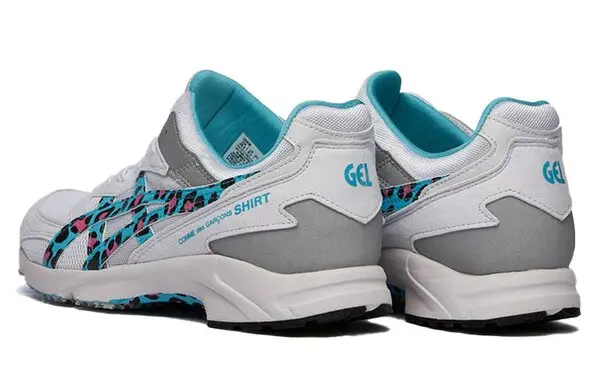Asics X Comme Des Garcons Shirt Tarther Sc 'aquarium Leopard - White/aquarium