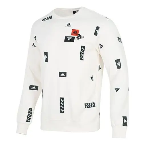 Adidas Crewneck Sweatshirt With All-over Graphic Print - Default Colorway
