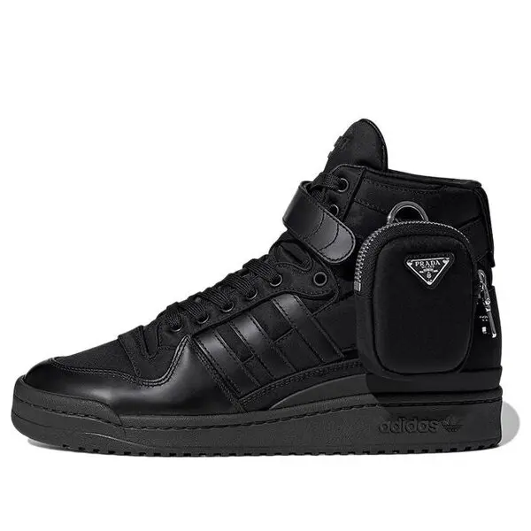 Adidas Prada X Originals Forum High Sneakers - Black