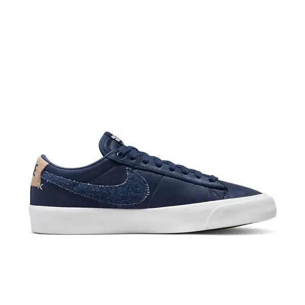 Nike Blazer Low Gt Sb "midnight Navy Denim" Sneakers - Dark Blue