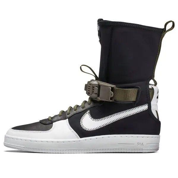 Nike Nikelab X Acrnm Air Force 1 Downtown Hi Sp - Black/white-med Olive